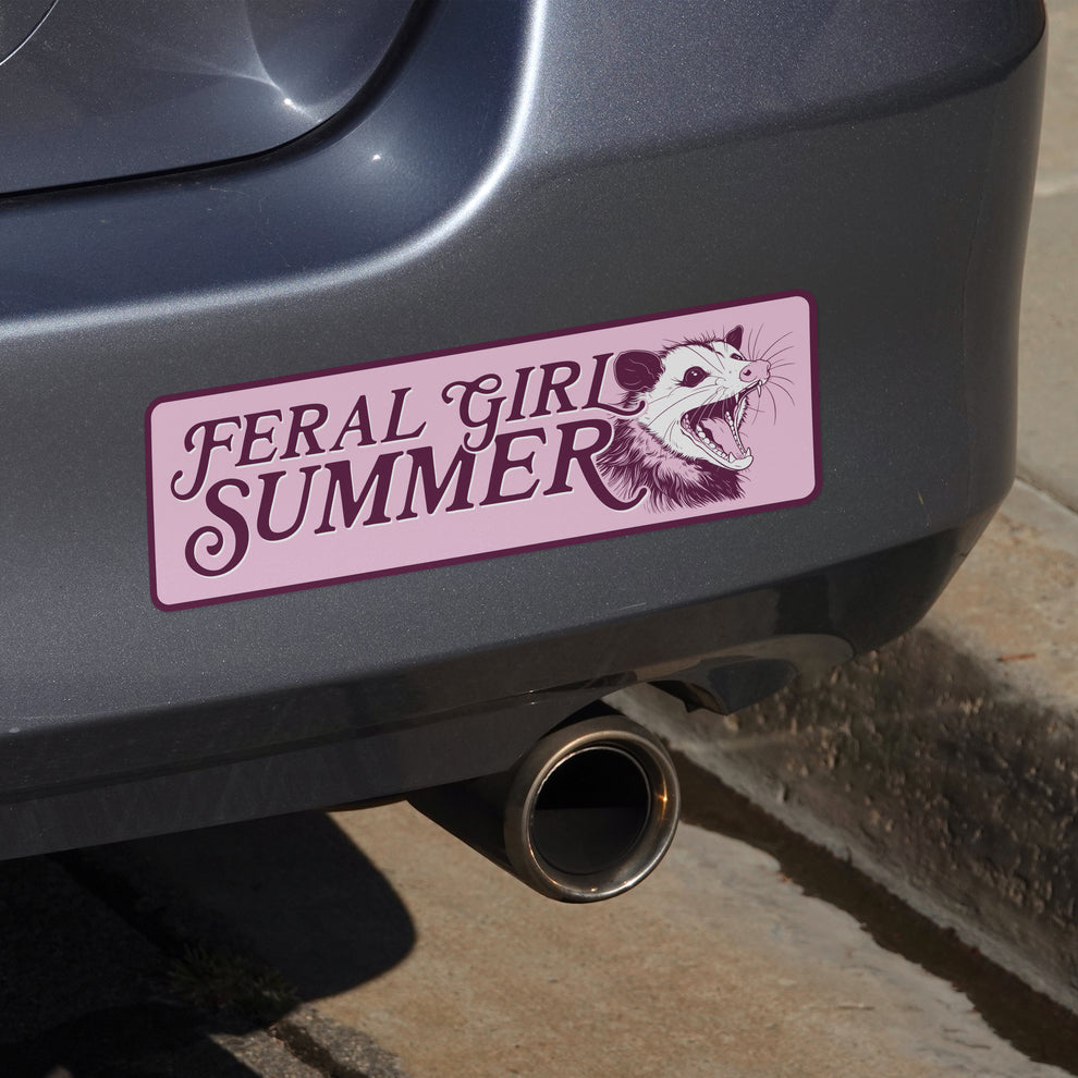 Feral Girl Summer (Bumper Sticker) – Let's Get This Thread