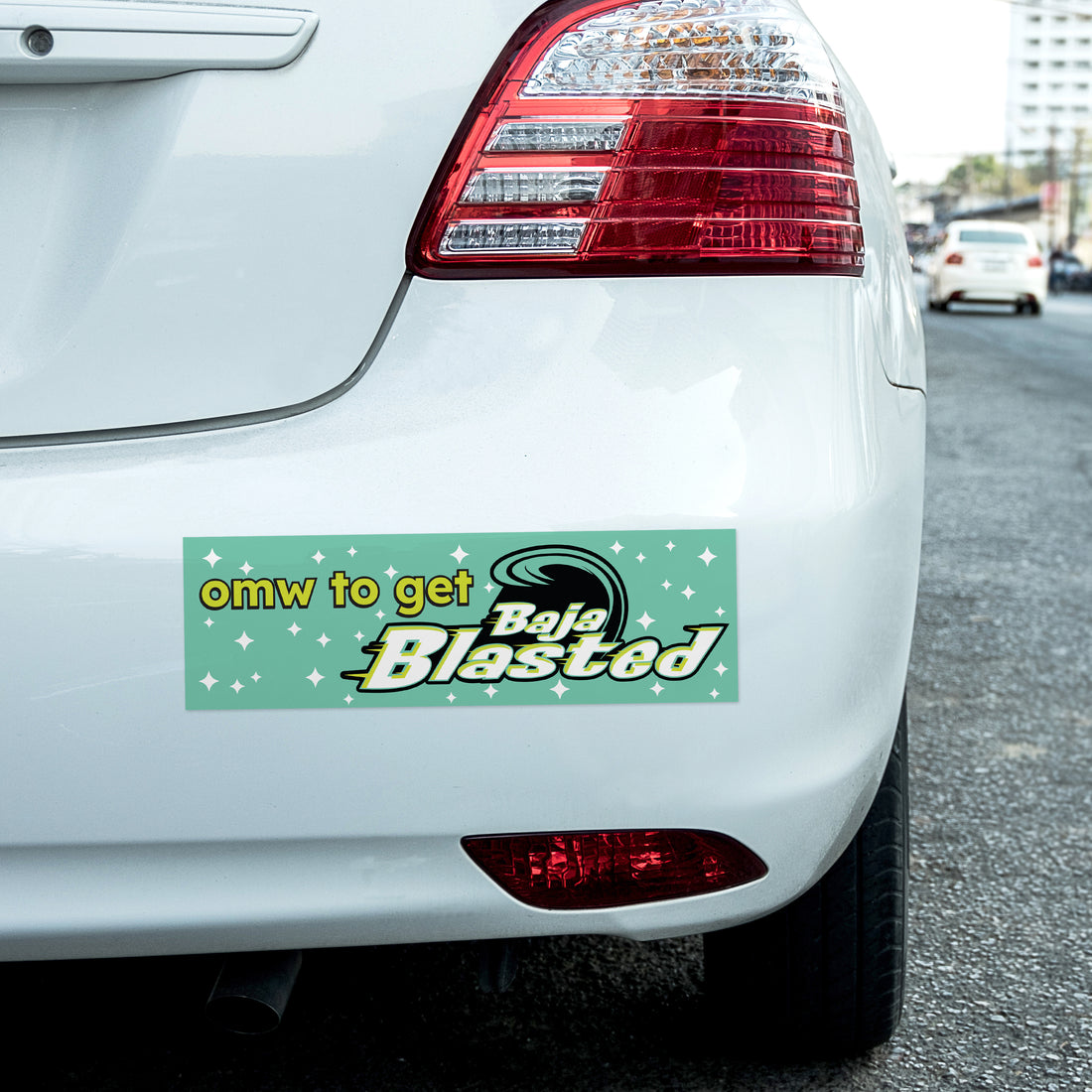 OMW To Get Baja Blasted (Bumper Sticker) – Let's Get This Thread