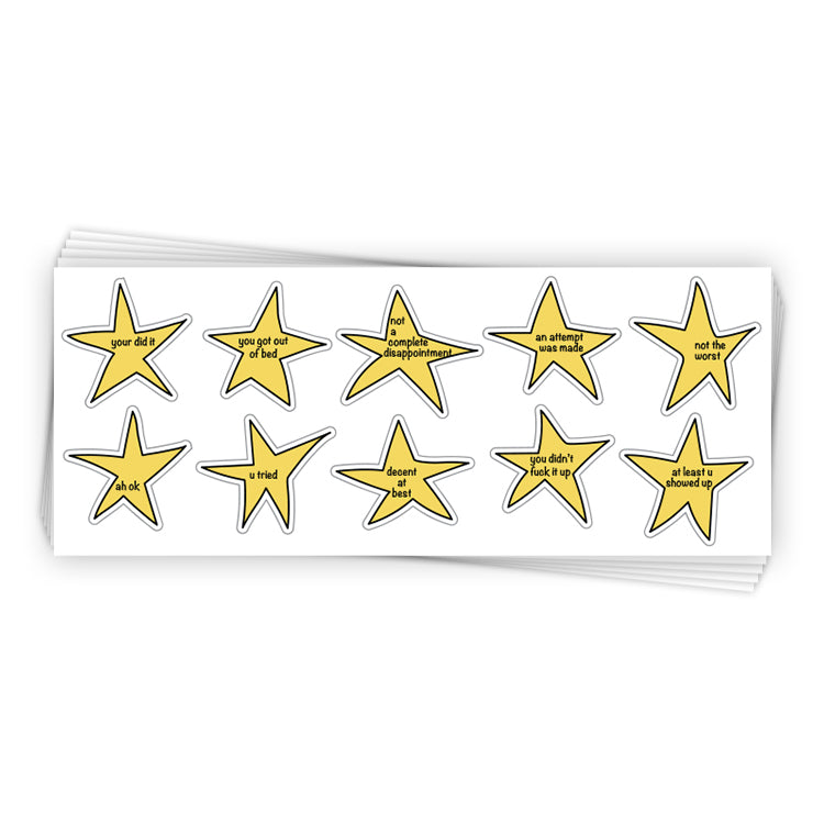 Sarcastic Stars Sticker Sheet – Let's Get This Thread